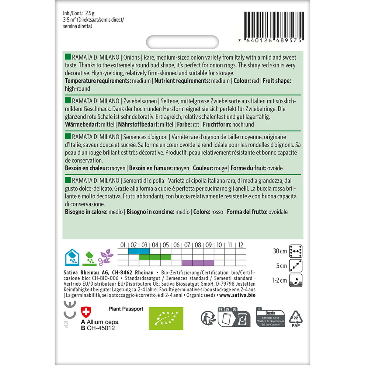 Ramata di Milano – Seltene Zwiebelsorte aus Italien | mrs.tillyseeds